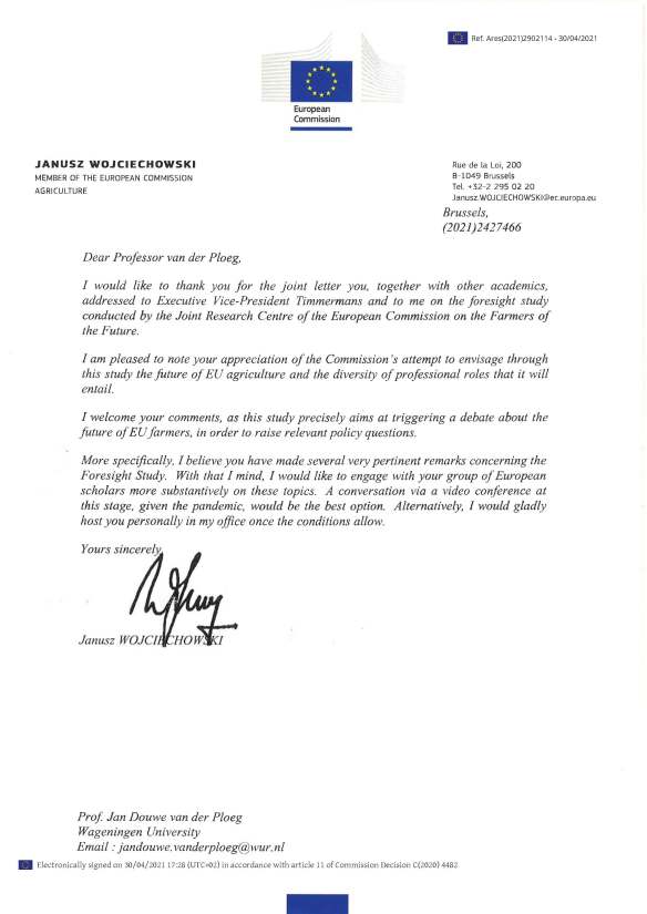 Reply of the European Commission to the Open letter on the EU’s ...